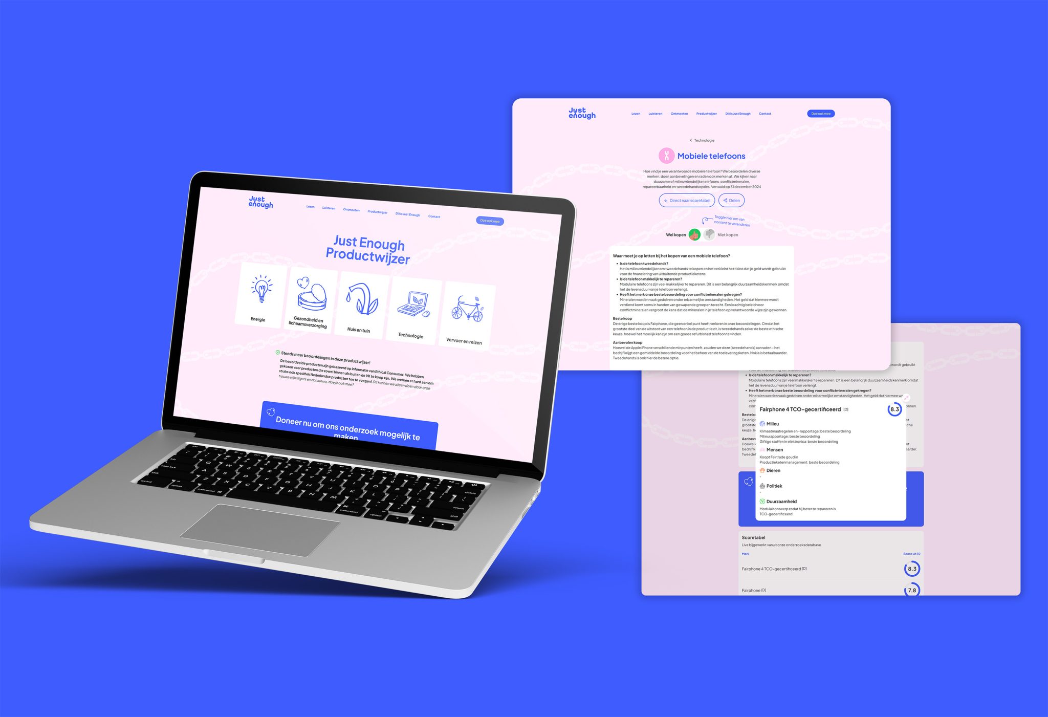 Nieuw: onze productwijzer voor duurzame keuzes - Just Enough